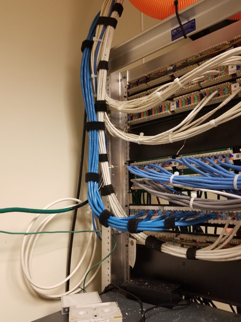 Rack and Tray Cabling Structure | Progressive Office Cabling